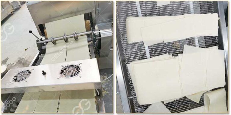 Automatic Spring Roll Wrapper Making Machine 500-1000pcs/h