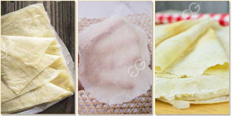 Automatic Spring Roll Wrapper Making Machine 500-1000pcs/h