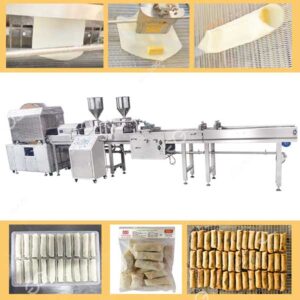 Processing Flow of Automatic Spring Roll Production Line